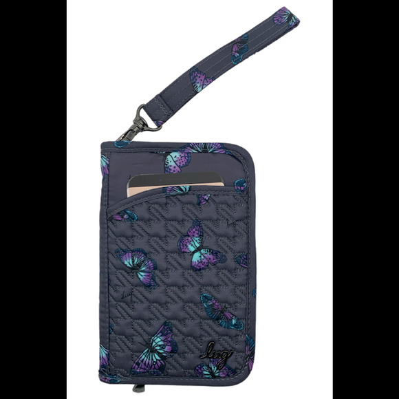 lug | Bags | Lug Northsouth Wallet W Rfid Tandem Se Butterfly Gray ...